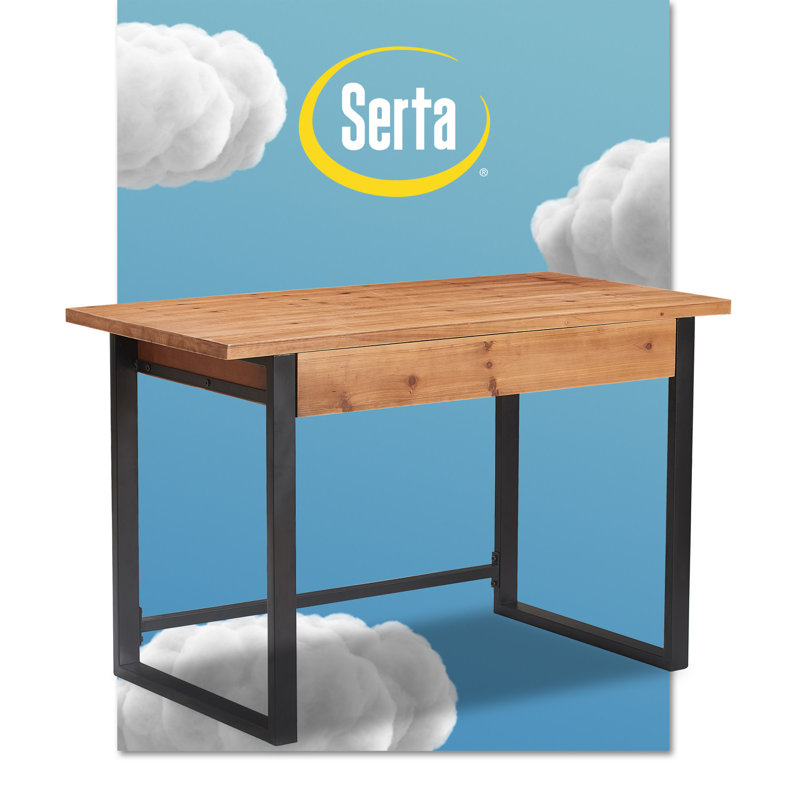 Serta Leighton Writing Desk with Full Length Storage Drawer
